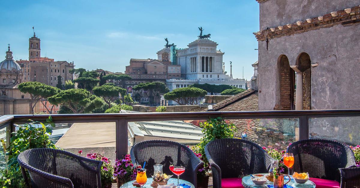 Location | Roof Garden Hotel Forum, Rome